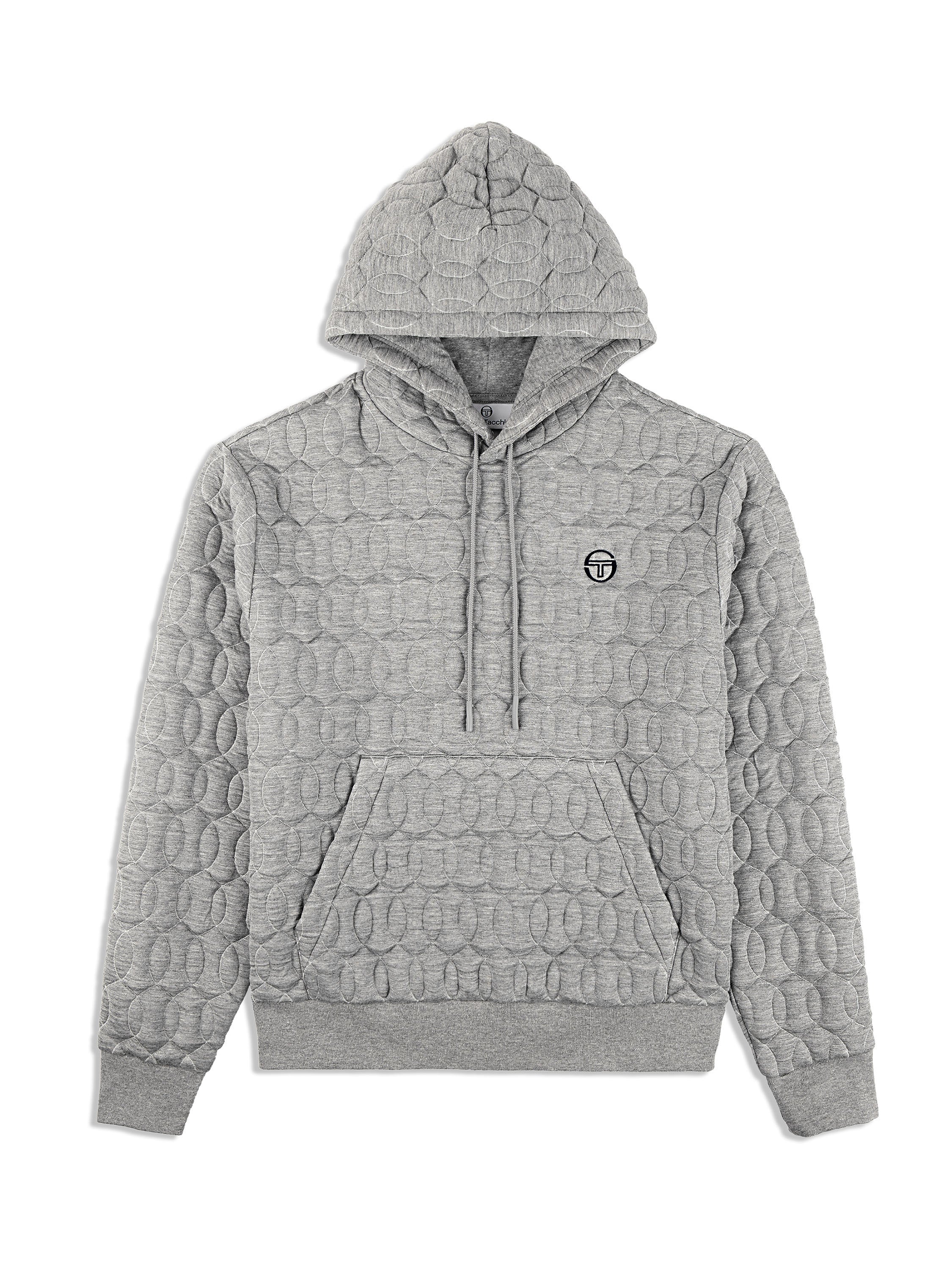 Aversa Quilted Hoodie- Light Heather Grey – Sergio Tacchini Europe