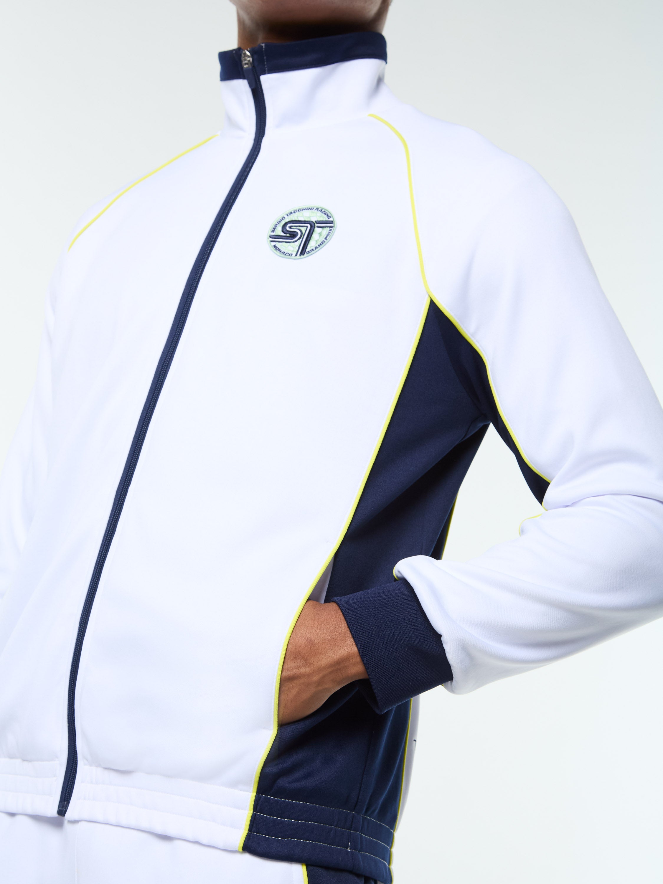 Corsa Track Jacket- Brilliant White – Sergio Tacchini Europe