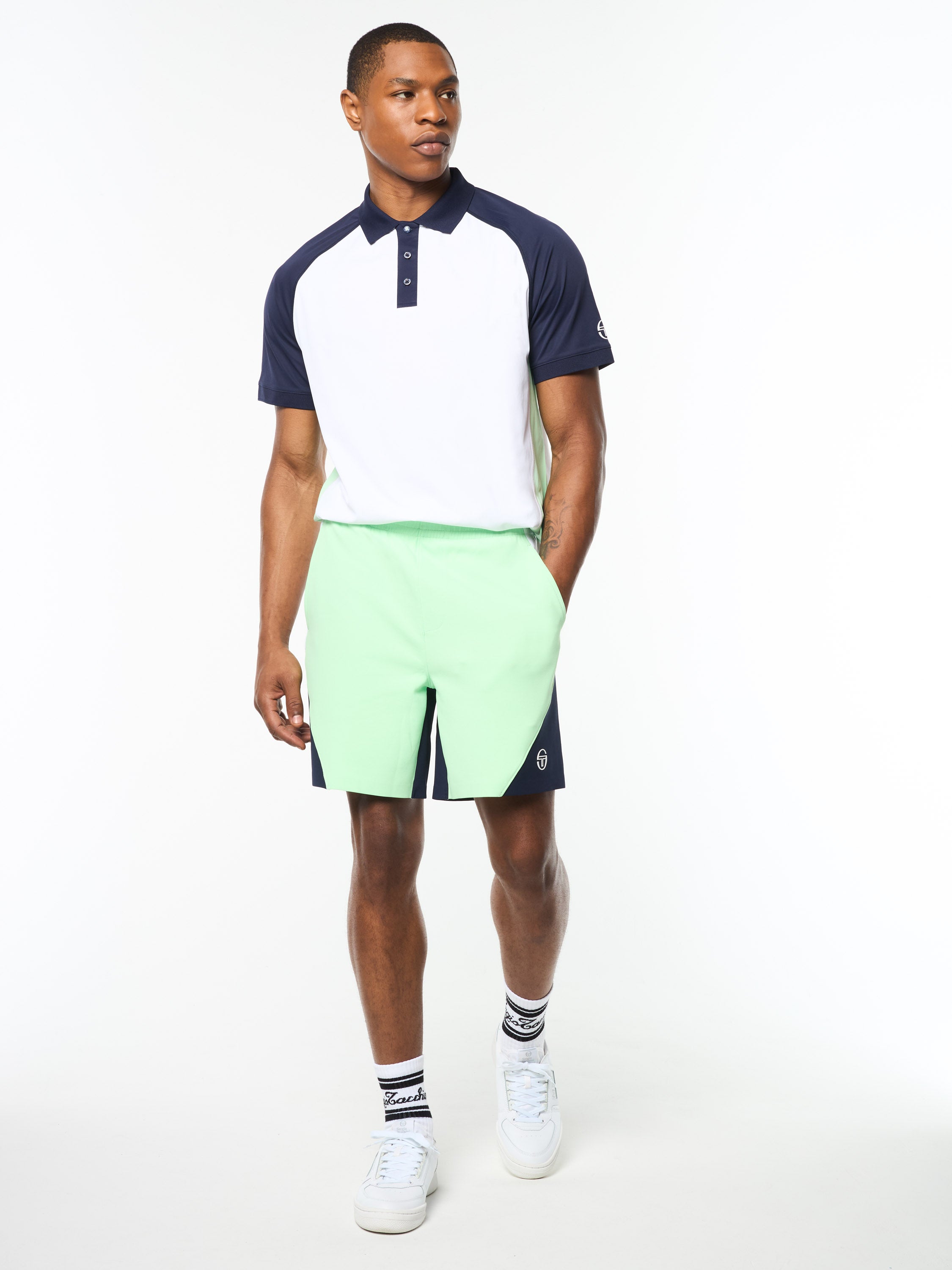 Pagia Court Short- Green Ash – Sergio Tacchini Europe