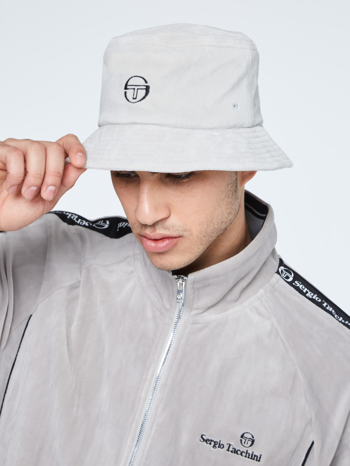 Velour Bucket Hat-Quiet Gray – Sergio Tacchini Europe